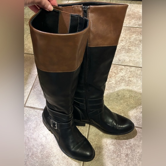 Arizona Jean Company | Shoes | Arizona Two Tone Knee High Riding Boots ...